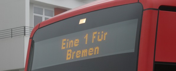 www.BahnBremen.de - Auf der Linie 1 zum Weserpark